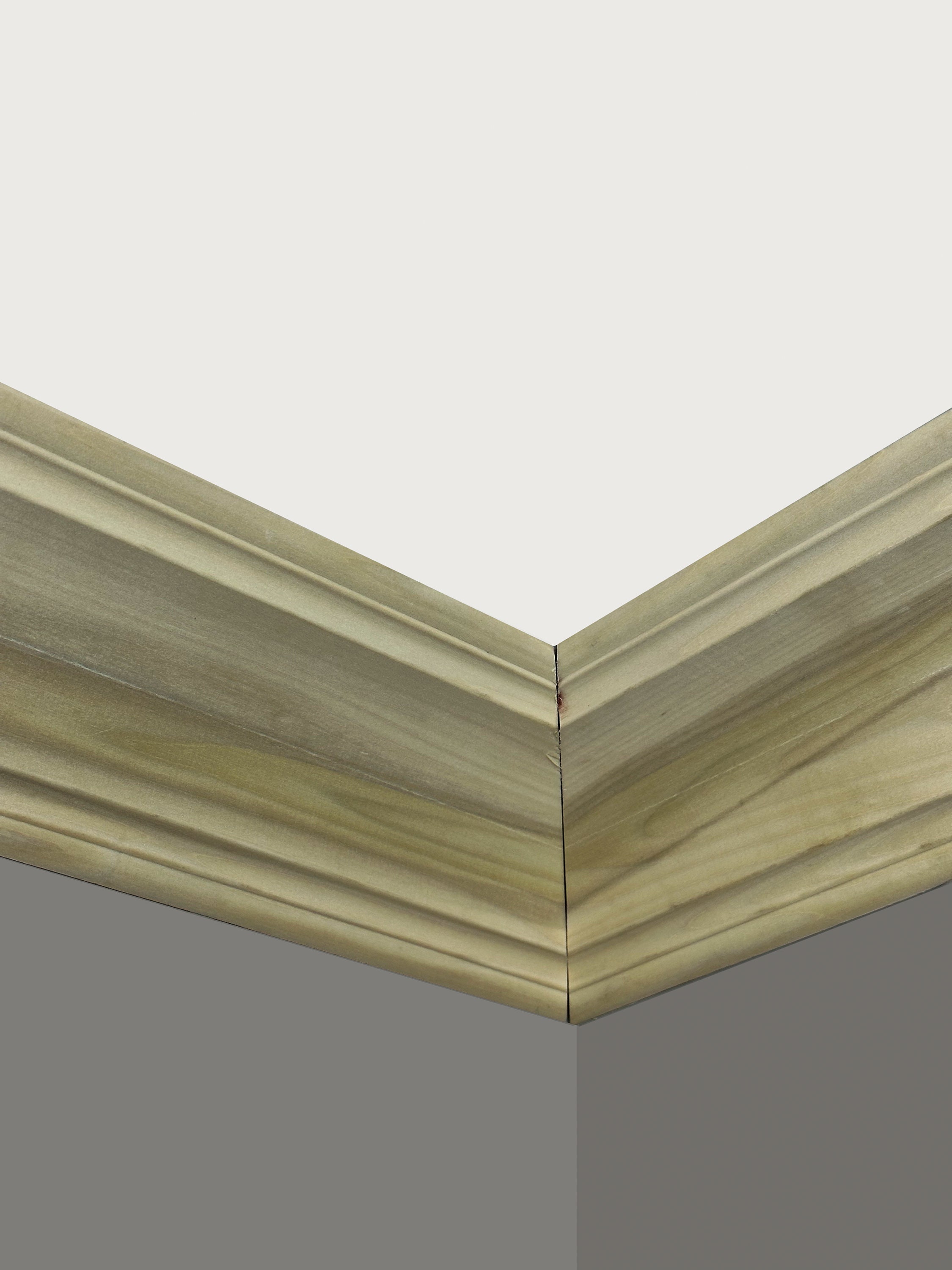 Unfinished Poplar Crown Moulding 1 in X 4 1/2 in X 7ft Solid Hardwood ...