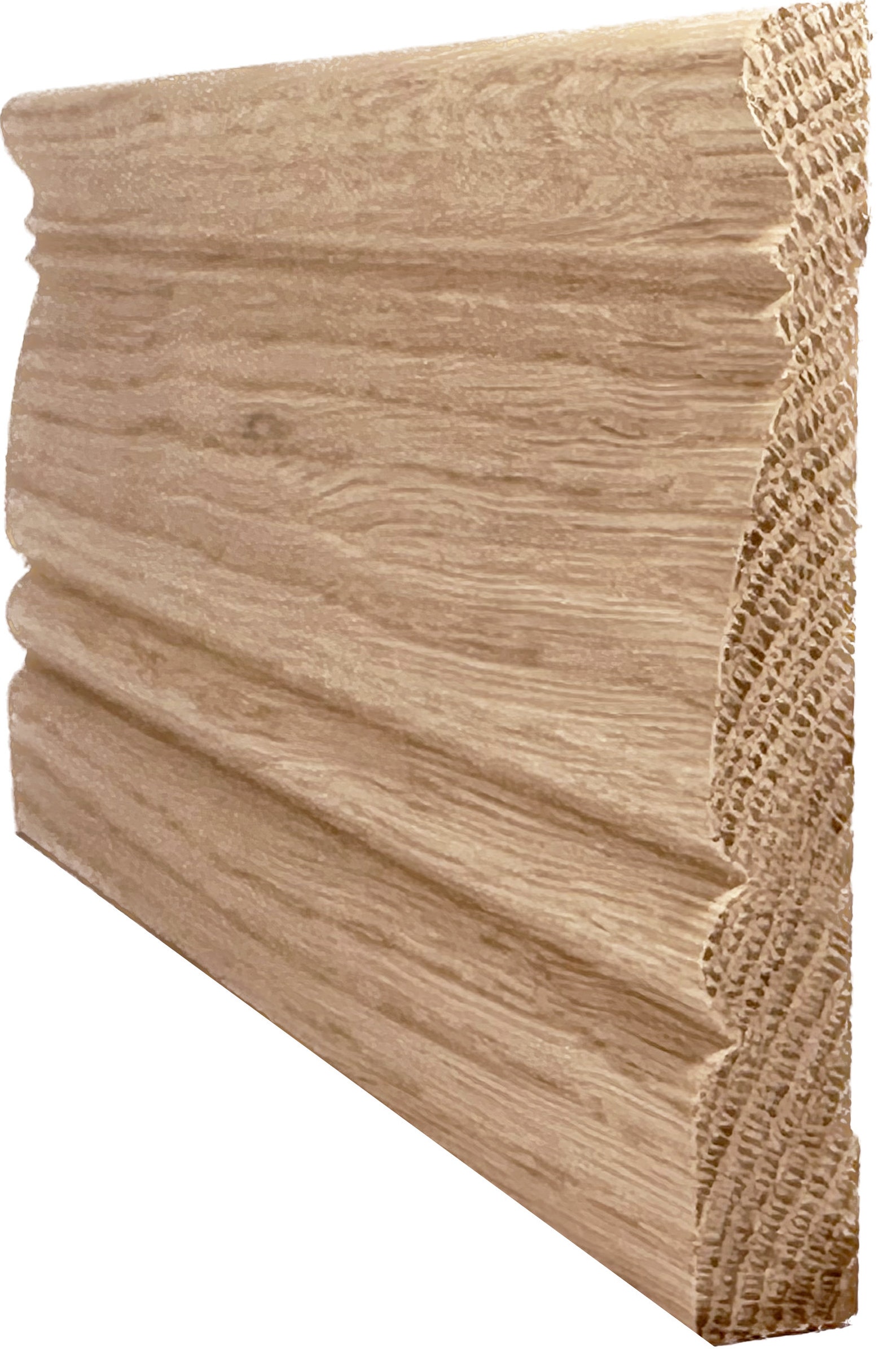 Unfinished Red Oak Baseboard Moulding 3/4 in X 4-7/8 in X 7ft Solid ...