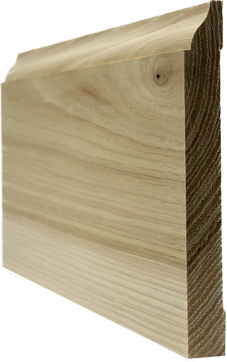 Unfinished Hickory Baseboard Moulding 9/16 in X 4 1/2 in X 7 Ft Solid ...