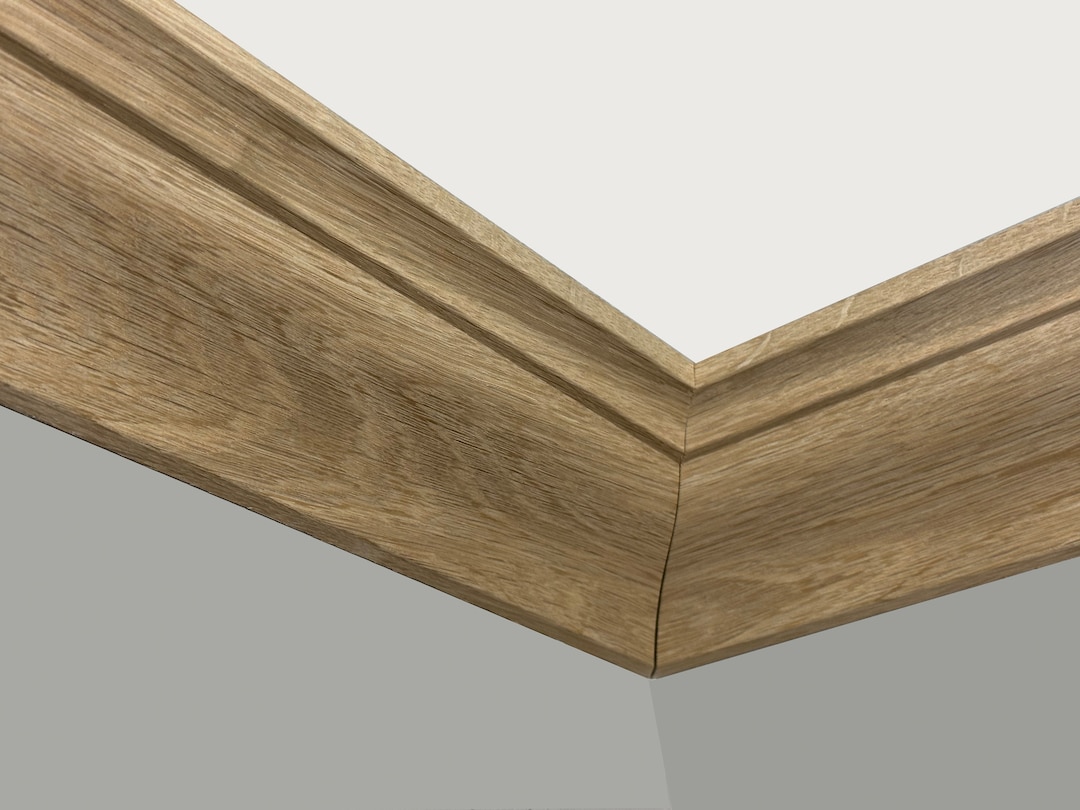 Unfinished White Oak Crown Moulding 3/4 in X 4 1/4 in X 7ft | Solid ...