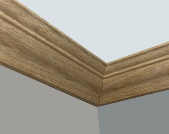 Unfinished Hickory Baseboard Moulding 3/4 in X 4-7/8 in X 7ft Solid ...