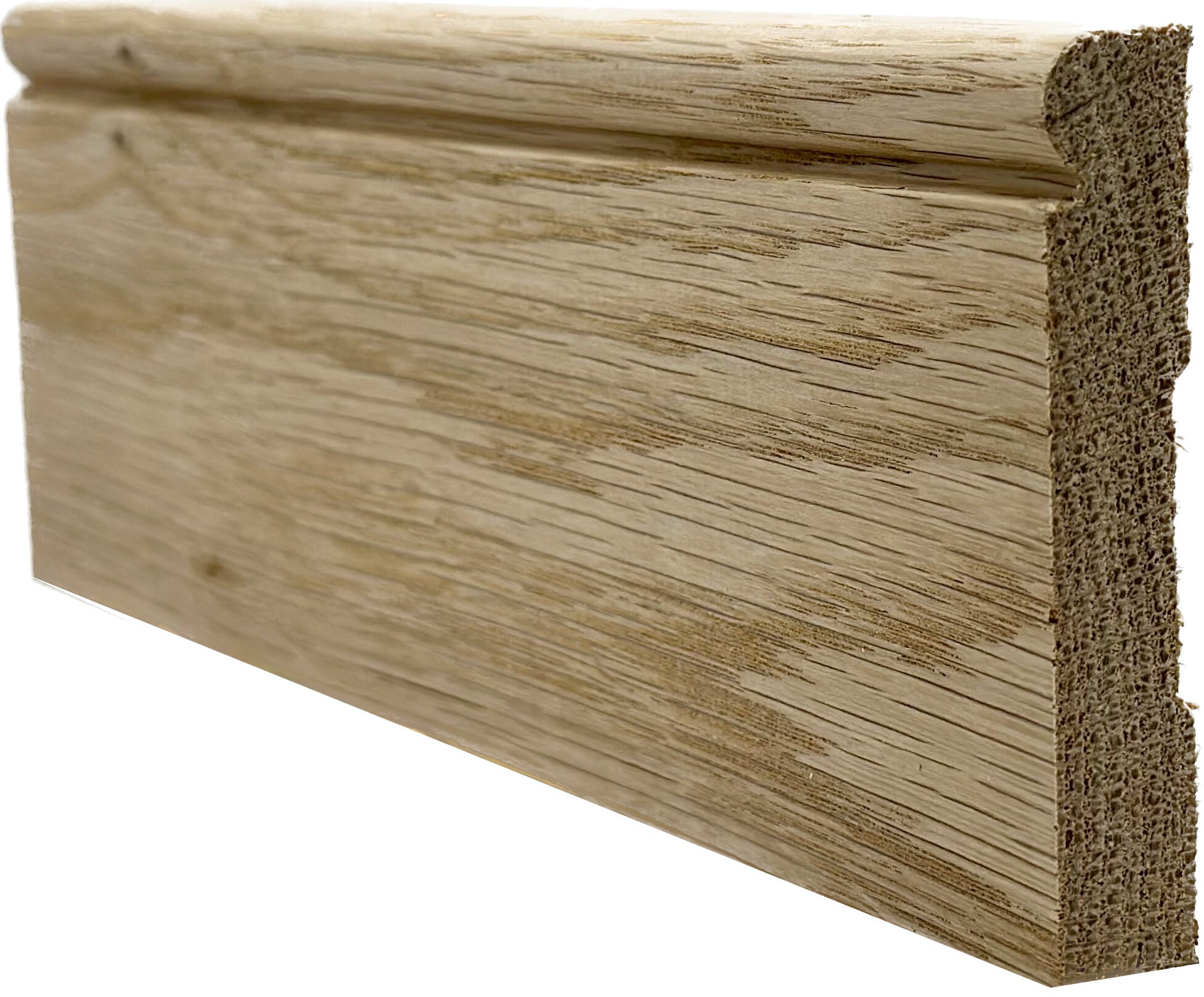 Unfinished White Oak Wood Casing 9/16 in X 3 in X 7ft Solid Hardwood ...