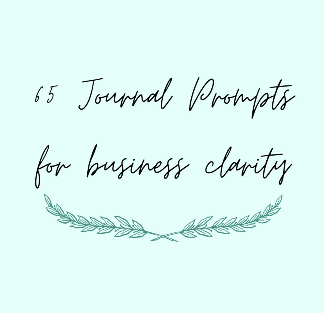 65 Journal Prompts for Business Clarity - Etsy