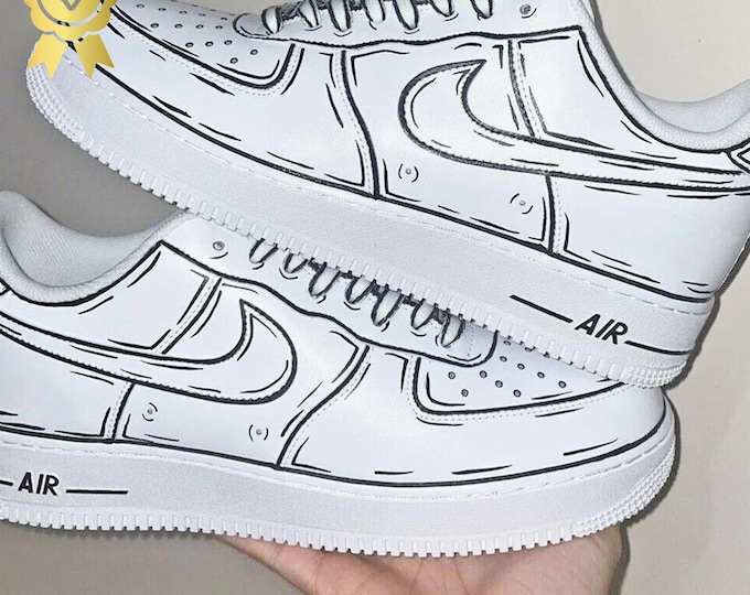 Michael Jordan Nike AF1 Sneakers, Chicago Bulls - Etsy Canada