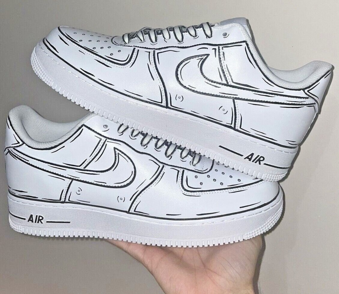 Custom Nike Air Force 1 Shoes Cartoon - Etsy