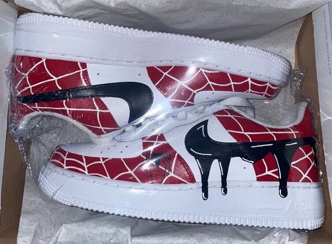 Custom Nike Air Force 1 Spider-man - Etsy