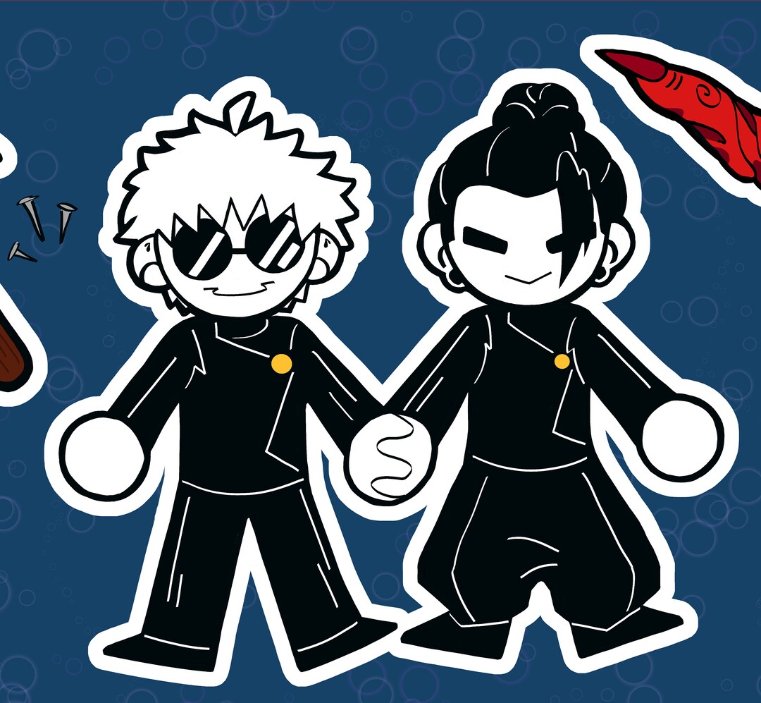 JJK Mini Sorcerer Stickers - Etsy