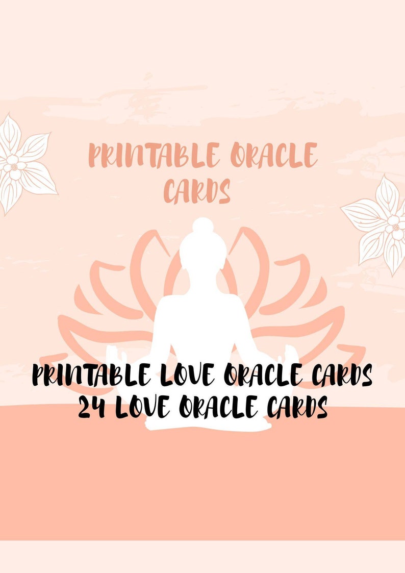 Printable Love Oracle Cards - Etsy