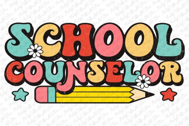 School Counselor Sublimation PNG, Gift for Counselor, File Download ...