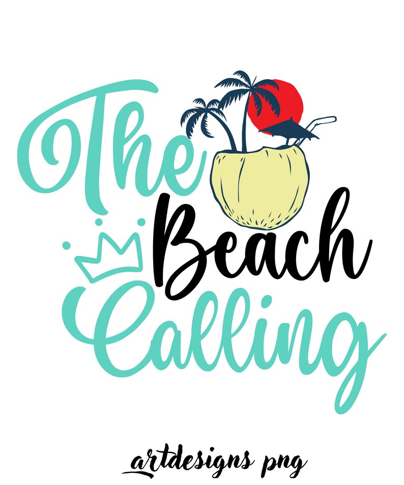 The Beach Calling SVG / Hello Summer / Summer Vibes Svg / the Beach ...