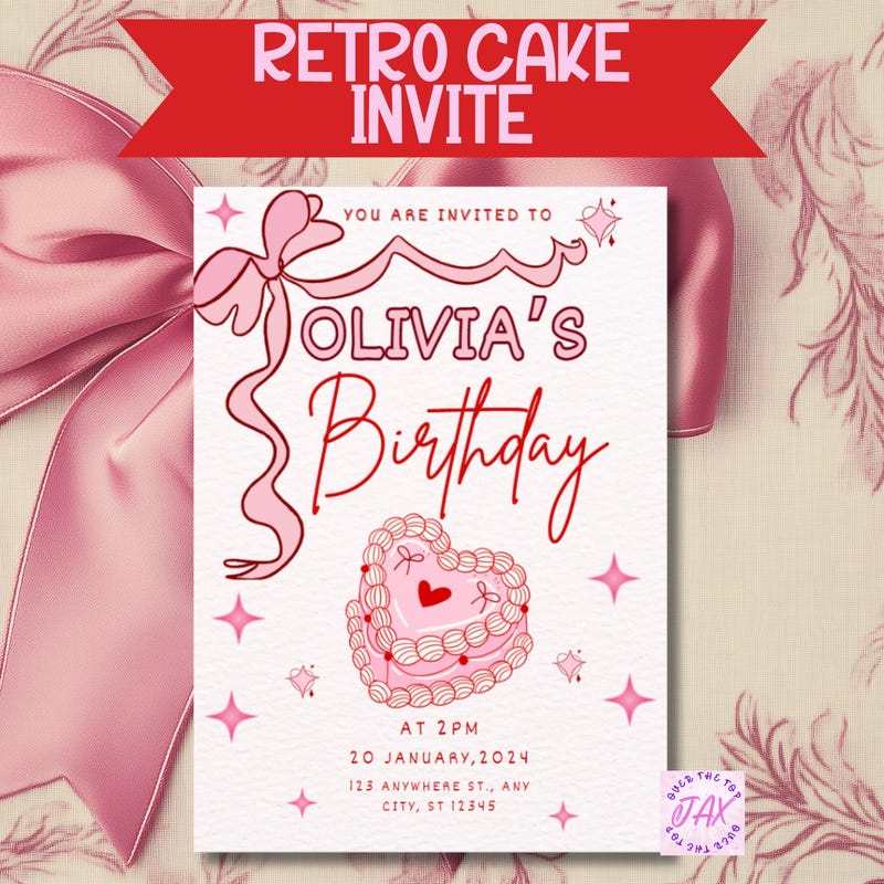 Retro Invitations - Etsy
