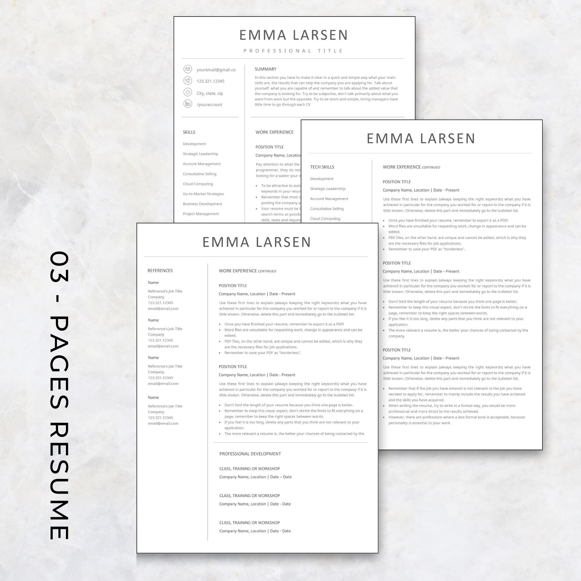 ATS Resume Template | Ats Friendly Resume | Modern ATS Friendly Resume ...