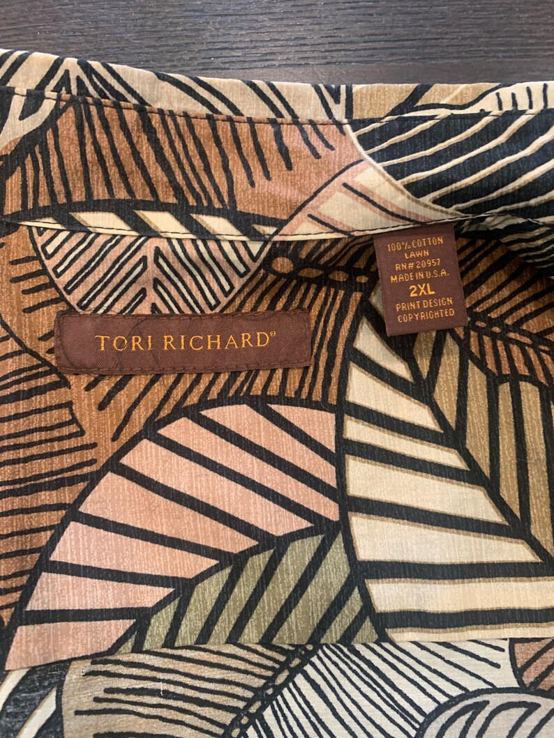 Tori Richard Vintage Hawaiian Print Shirt 002 - Etsy