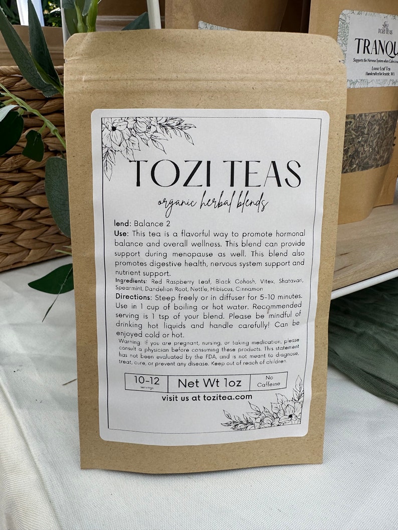 Tea for Hormonal Balance, Tea for Menopause - Etsy