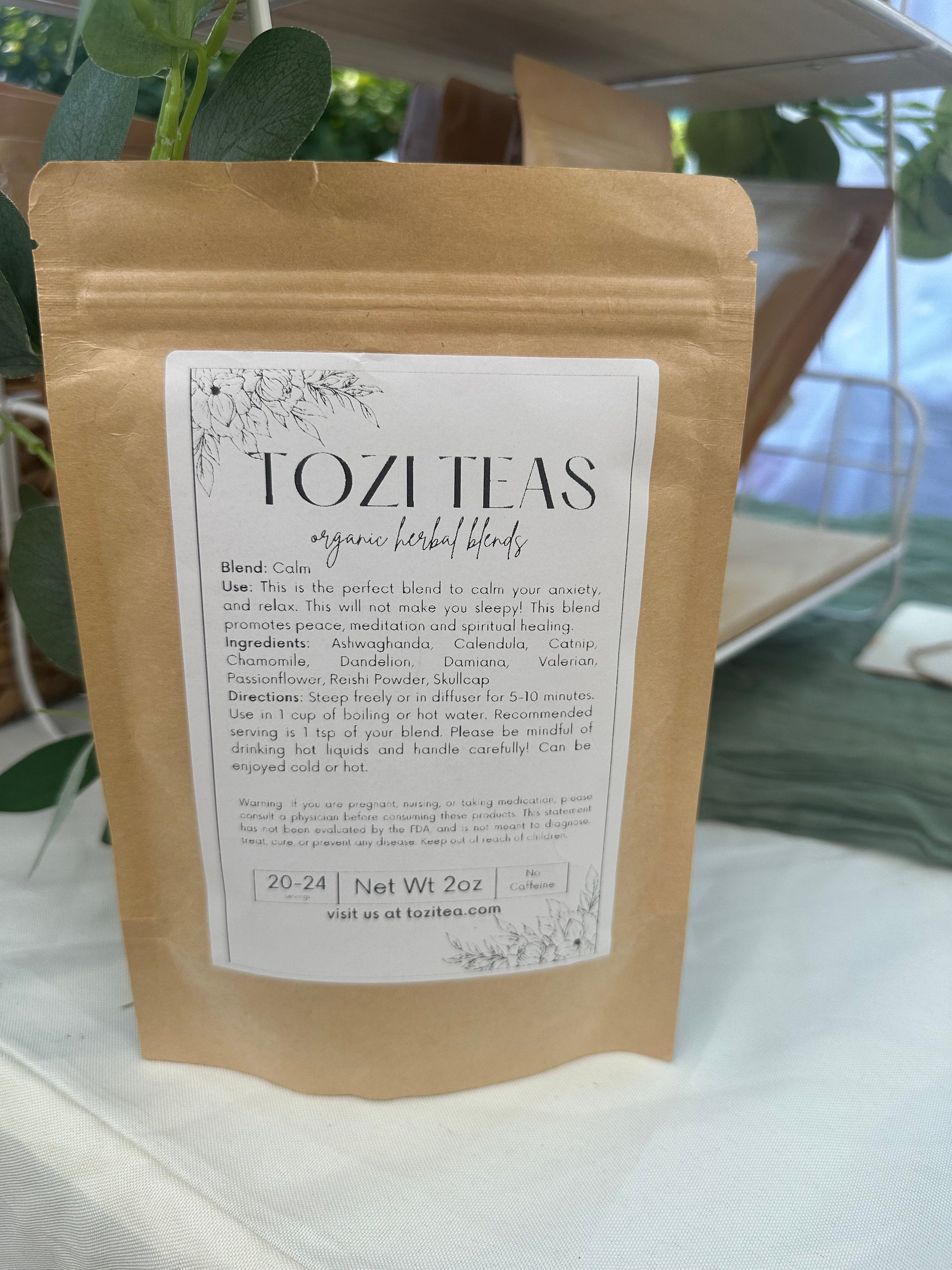 Tea to Calm Nerves, Tea for Anxiety - Etsy