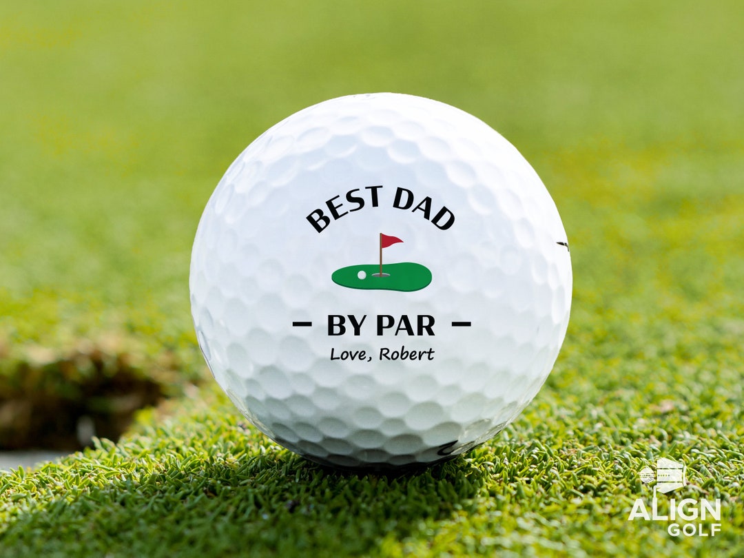 Best Dad by Par - Custom Father's Day Golf Balls - Personalized Golf ...