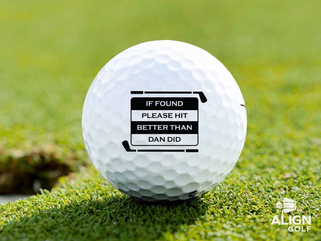 Funny Golf Balls - Personalized Golf Gift - Father's Day Present - Golf ...