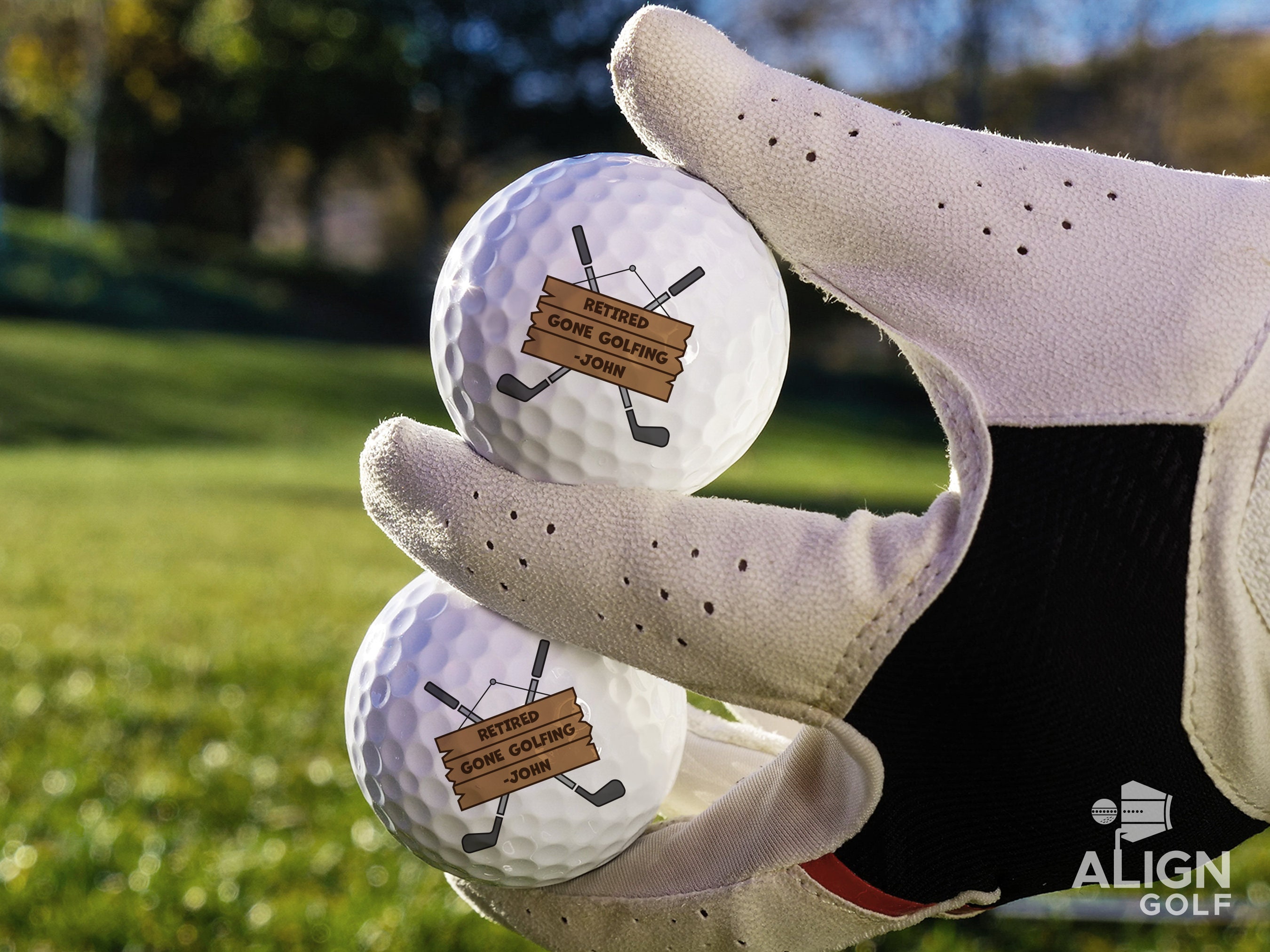 Retirement Gift Custom Golf Balls Personalized Gift Gifts for Him ...