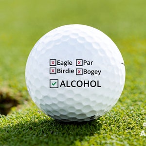 Humorous Golf Gift - Golf Ball Gift - Customized Golf Ball - Humor Golf ...