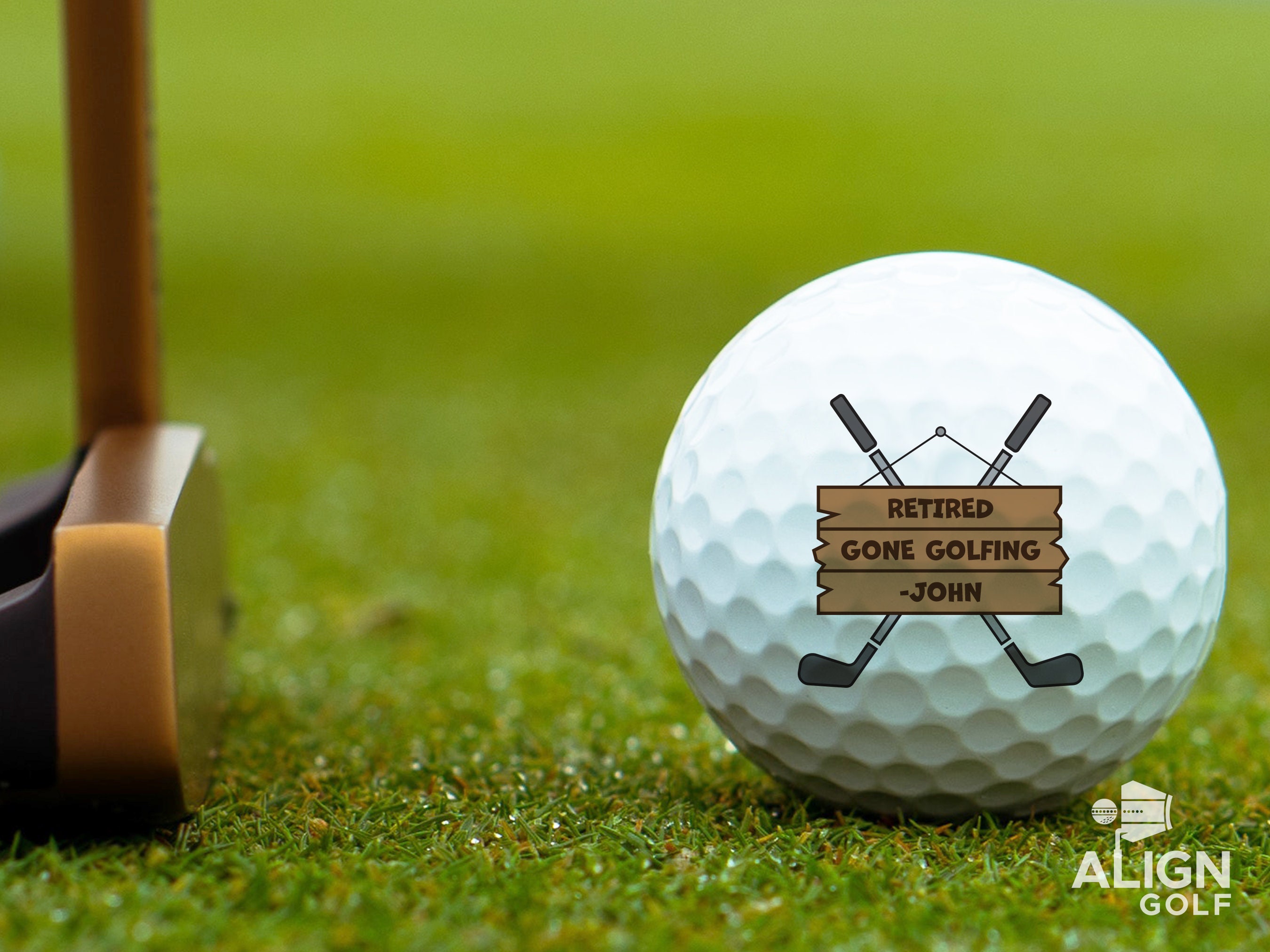 Retirement Gift Custom Golf Balls Personalized Gift Gifts for Him ...
