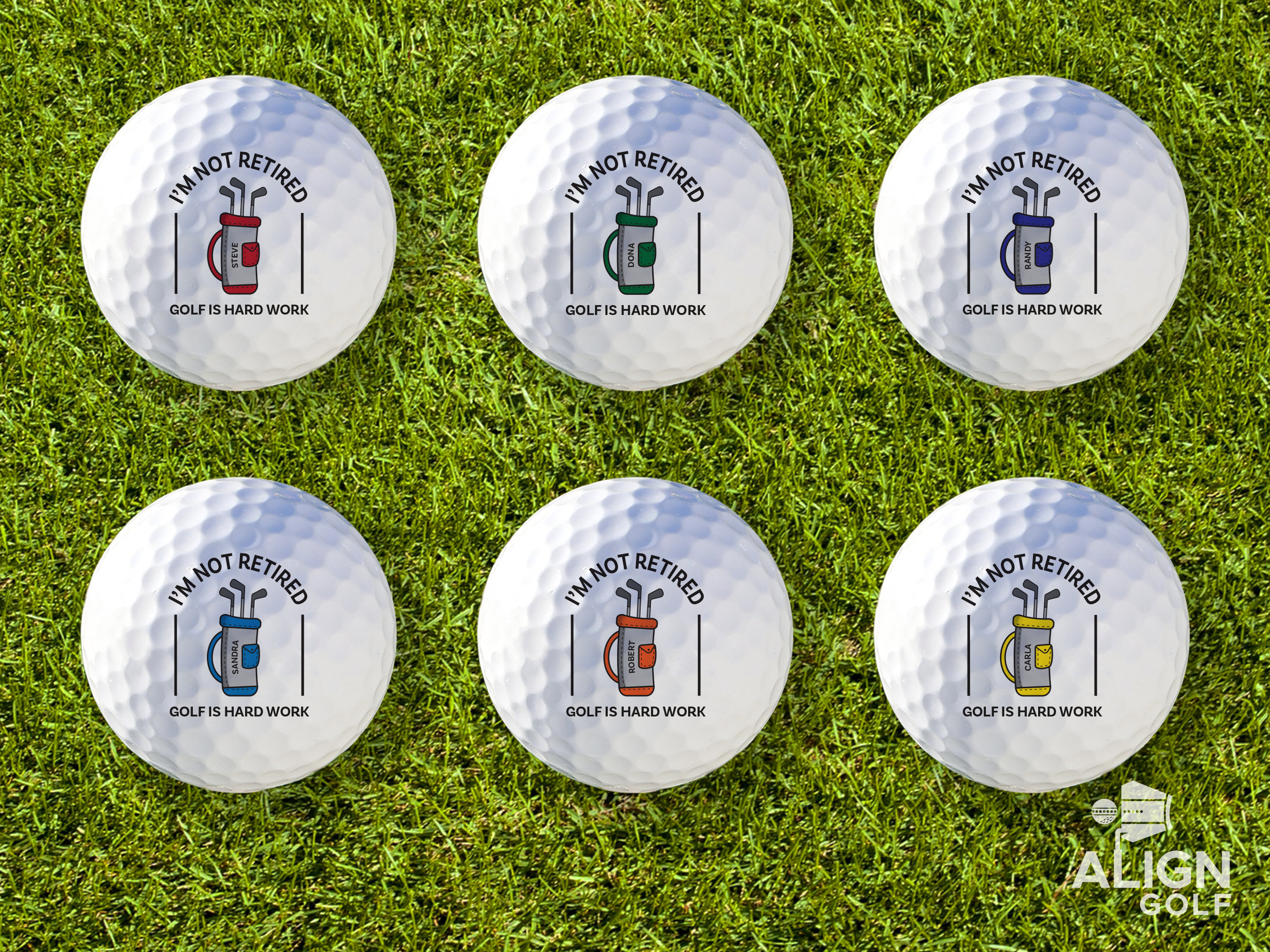 Retirement Gift Custom Golf Balls Personalized Gift Gifts for Him ...