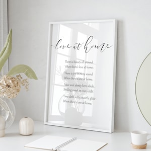 Love at Home Hymn Print: LDS Family Decor (digital Download) - Etsy