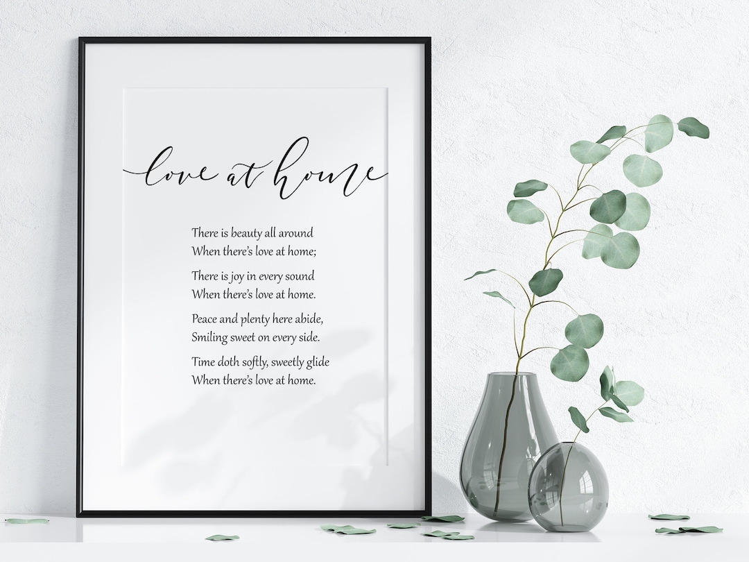 Love at Home Hymn Print: LDS Family Decor (digital Download) - Etsy