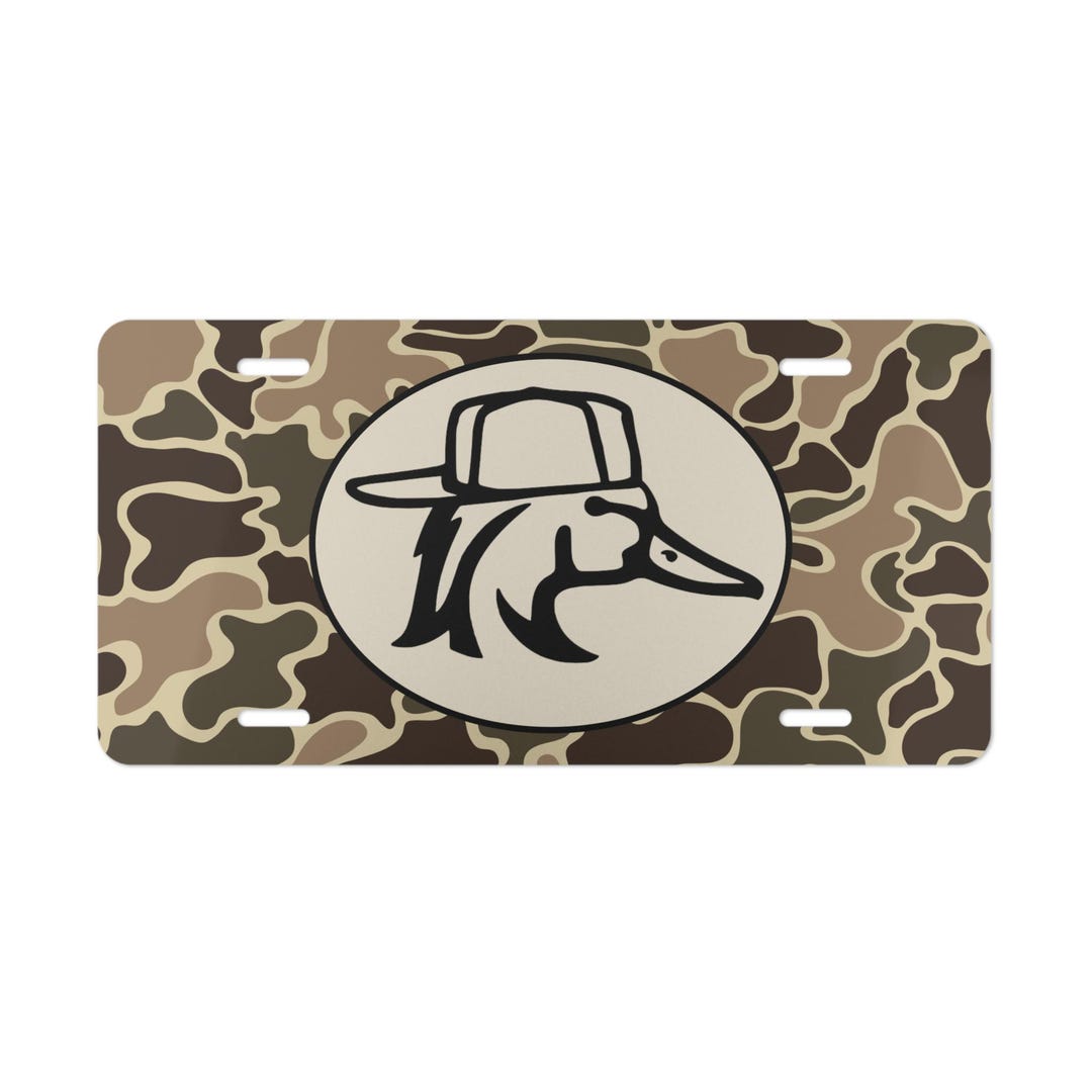 Old School Marsh Camo "redneck Duck" Vanity Plate/hunting License Plate ...