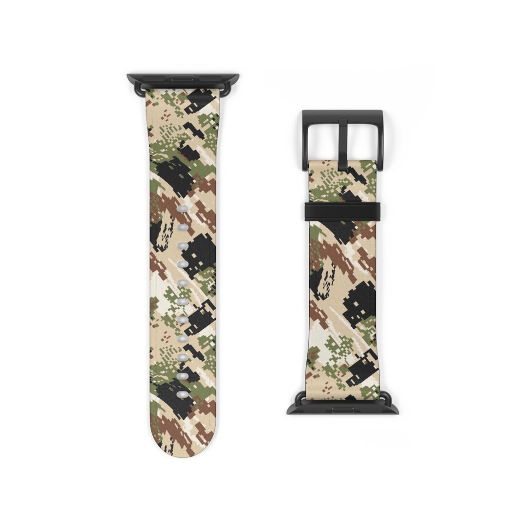 Camo Apple Watch Band/old School Camo Watch Strap/38mm 45mm Series 3 9 ...