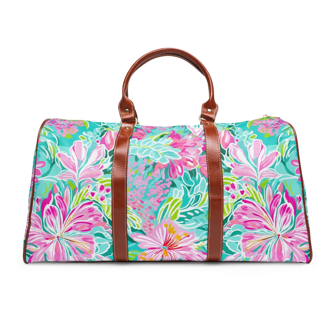Lilly Inspired Preppy Floral Paisley Waterproof Travel Bag/trendy ...