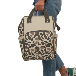 Old School Camo Backpack/rustic Camo Diaper Bag/trendy Camo Travel Bag ...