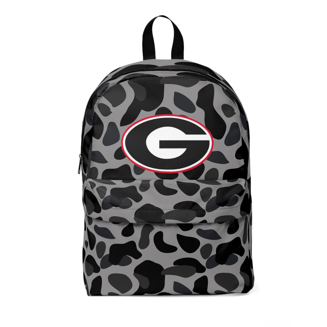 Camo georgia Large Backpack/camo Bookbag/trendy Camo Travel Bag/georgia ...