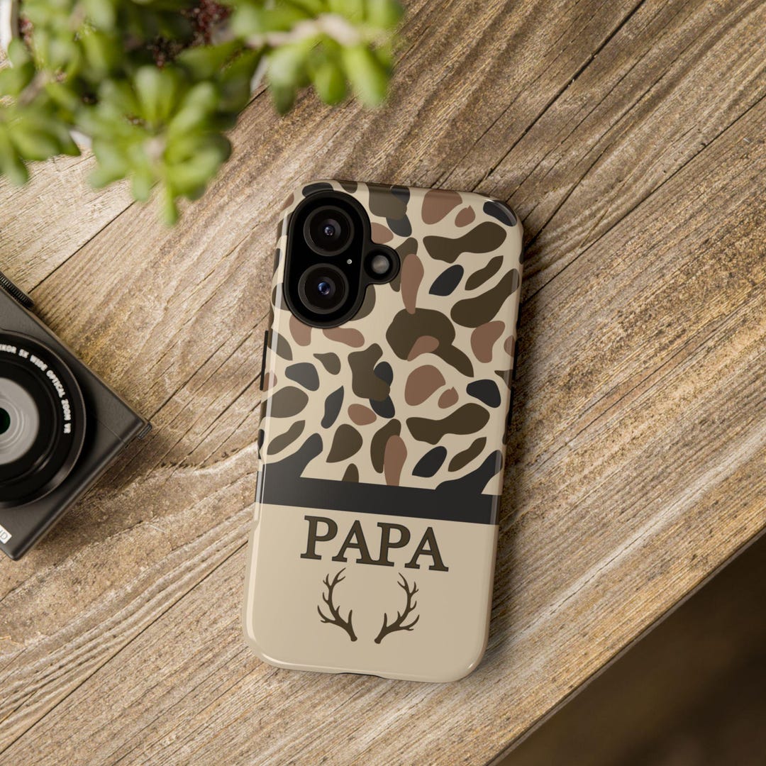 Old School Camo papa Deer Hunting Phone Case/deer Antler Case/vintage ...