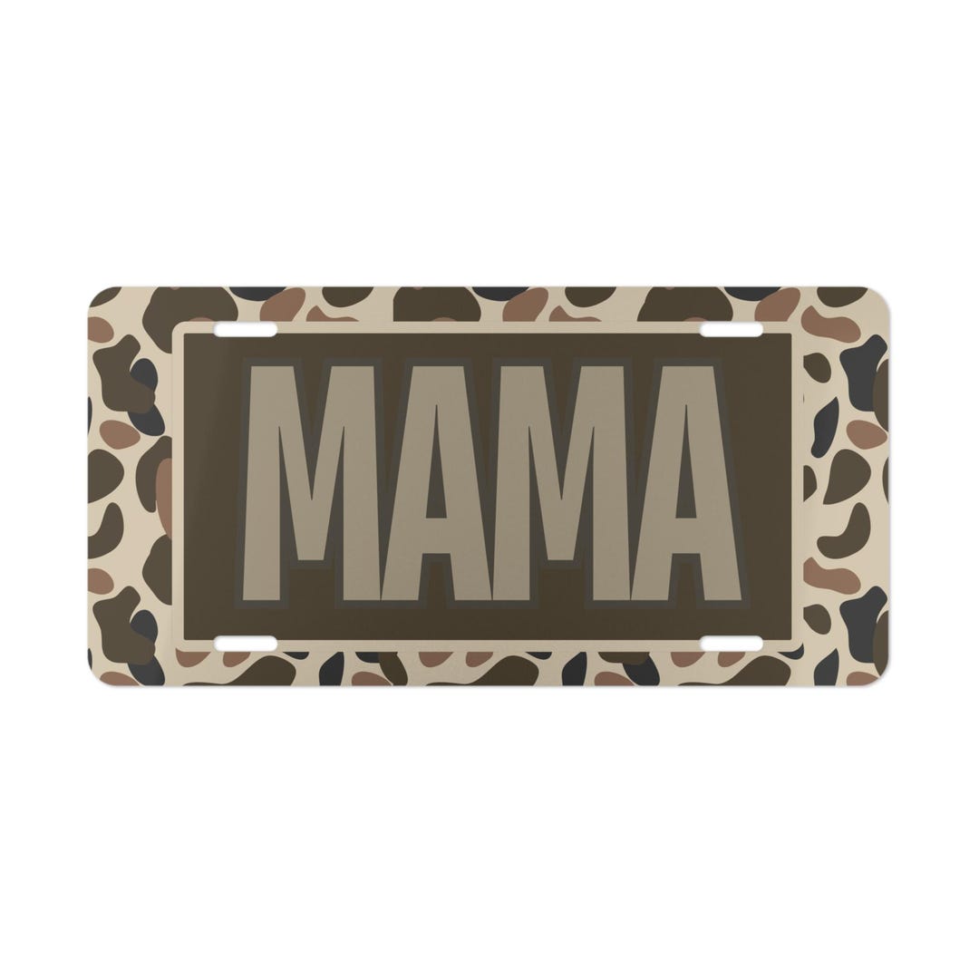 Dixie Camo "mama" License Plate: MOM Life Vehicle Tag - Etsy