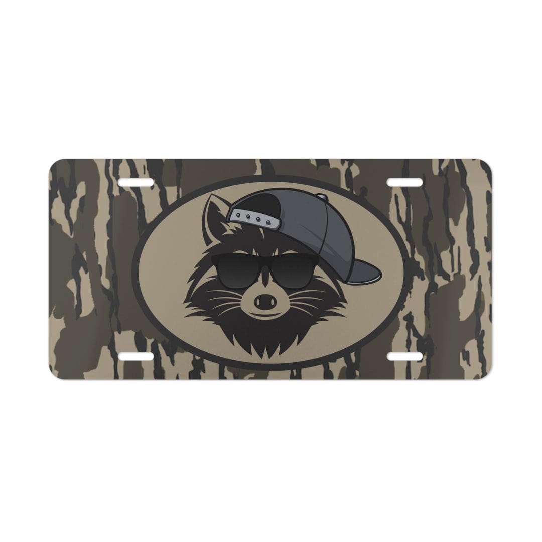 Tree Camo "redneck Coon" Vanity Plate: Raccoon Hunting License Plate - Etsy