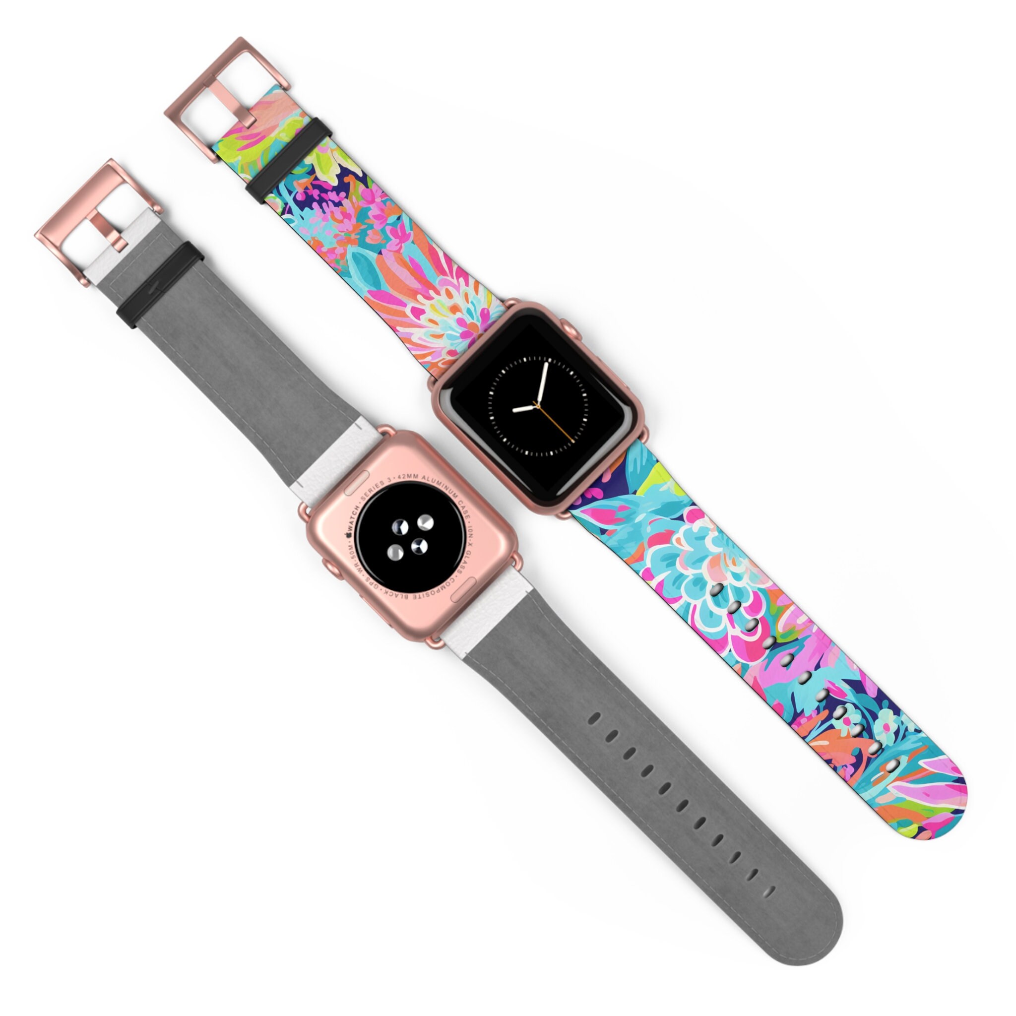 Lilly Inspired Floral Paisley Pattern Apple Watch Band/tropical Island ...