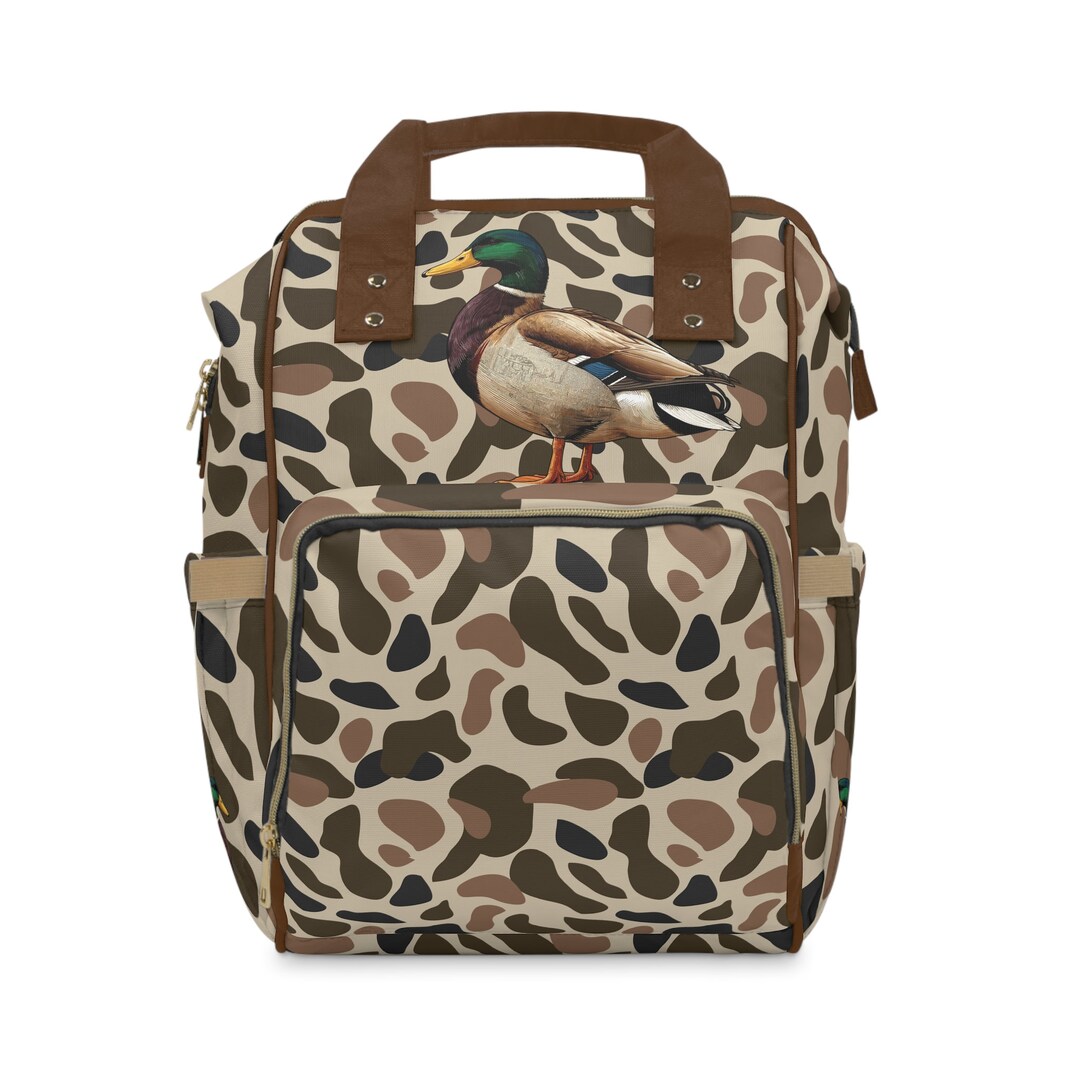 Old School Camo Duck Backpack/duck Hunting Camo Diaper Bag/camo Travel ...