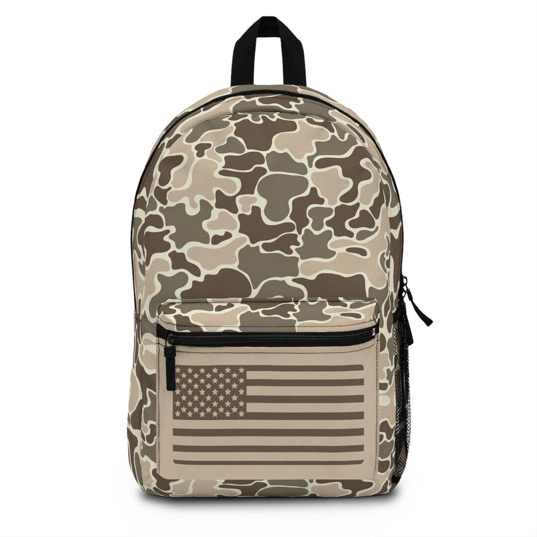 Marsh Camo USA Flag Backpack: Patriotic Bookbag - Etsy