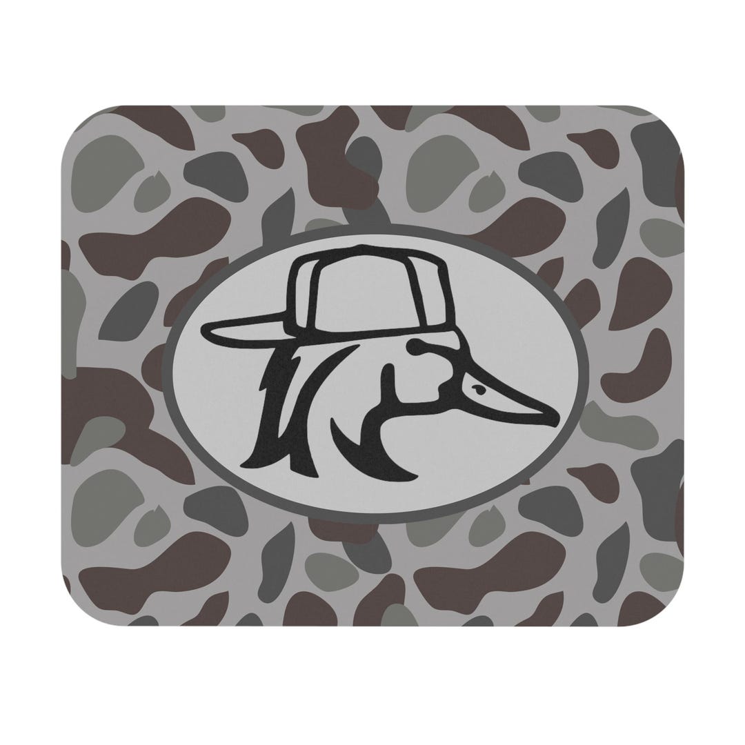 Gray Camo "redneck Duck" Mouse Pad/rectangle Hunting Mouse Pad/camo ...