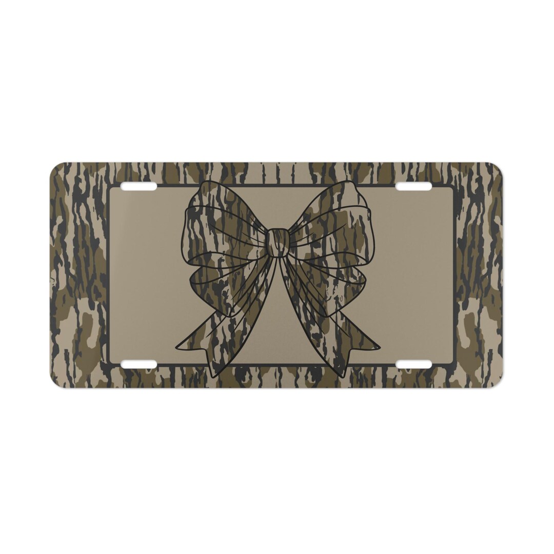 Bottomland Camo Coquette Vanity Plate/camouflaged License Plate/camo ...