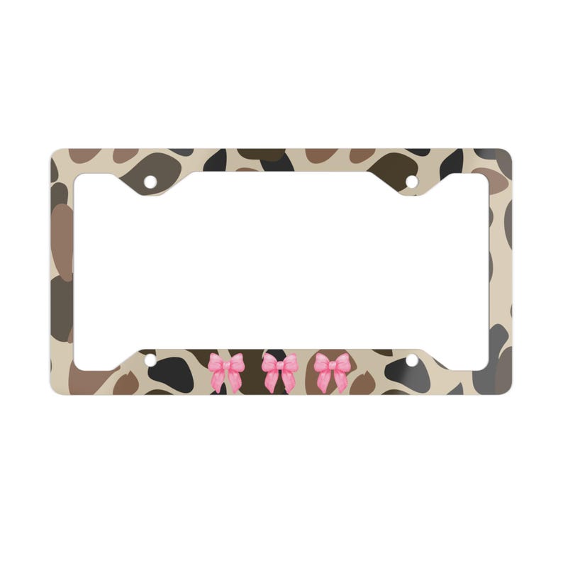 Dixie Camo "coquette" Metal License Plate Frame/old School Hunting ...