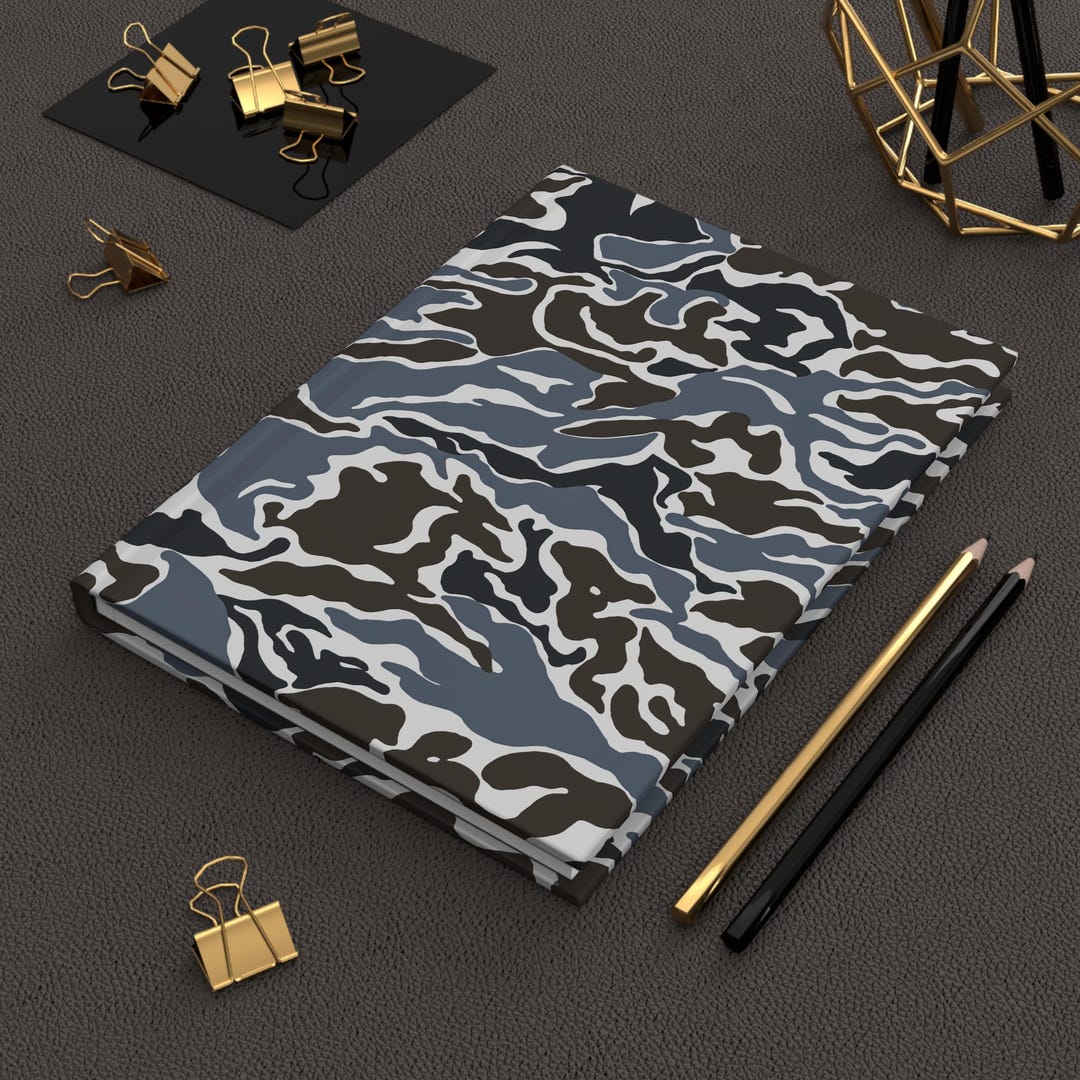 Wild Blue Camo Hardcover Journal: Matte Hunting Notebook - Etsy