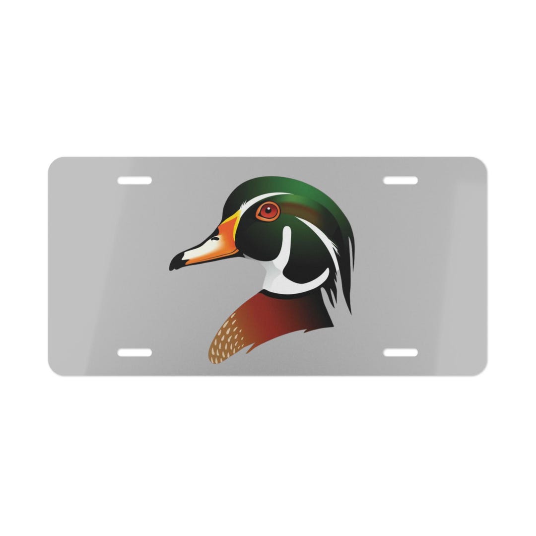 Wood Duck Vanity Plate/hunting License Plate/country Life Vehicle Tag ...