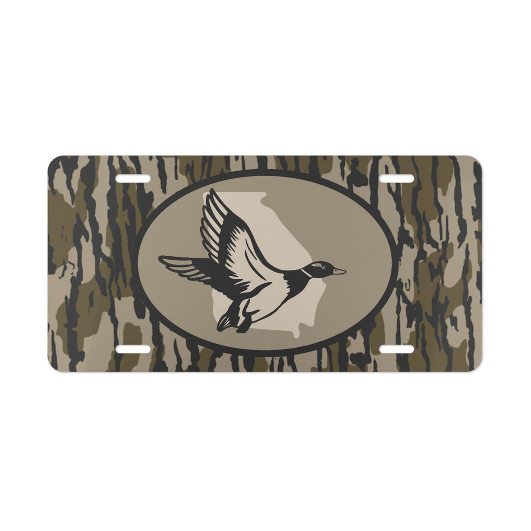 Camo Georgia "duck" Vanity Plate/georgia Hunting License Plate/country ...