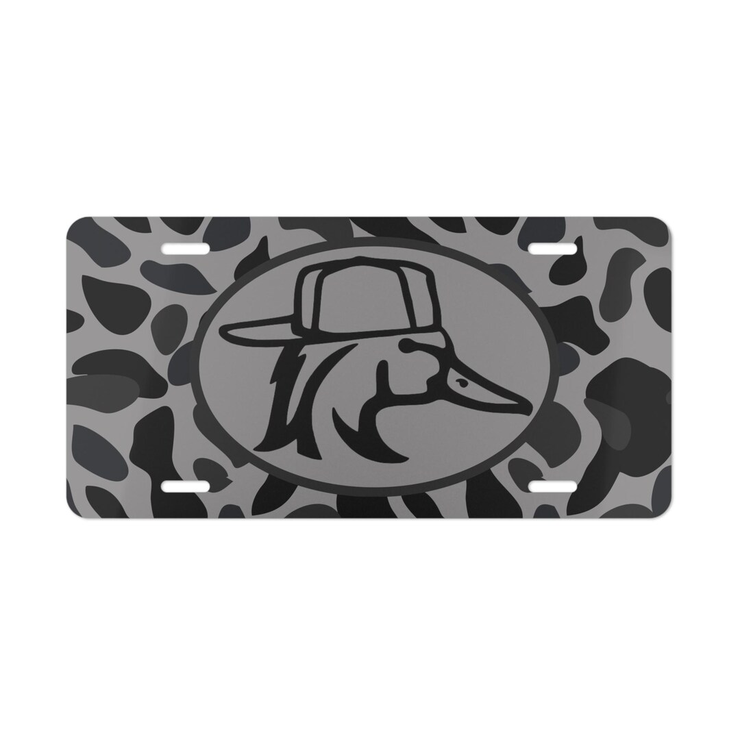Camo "redneck Duck" Vanity Plate/old School Camo Hunting License Plate ...