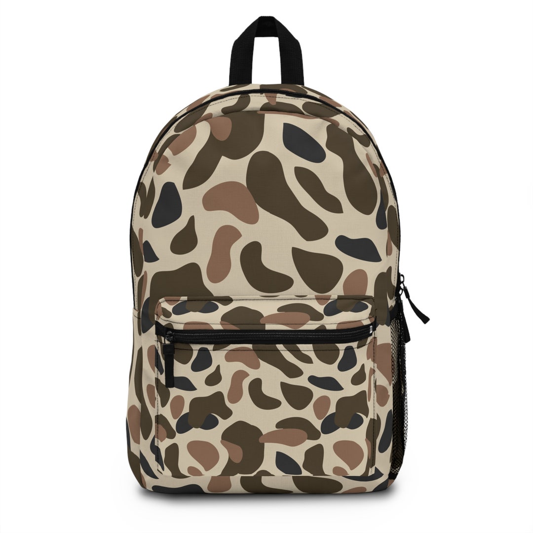 Camo Bookbag/old School Backpack/trendy Camouflaged Travel Bag/hunting ...