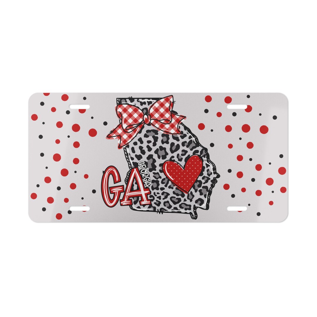 Georgia State Pride License Plate: Southern Country Girl Vehicle Tag - Etsy