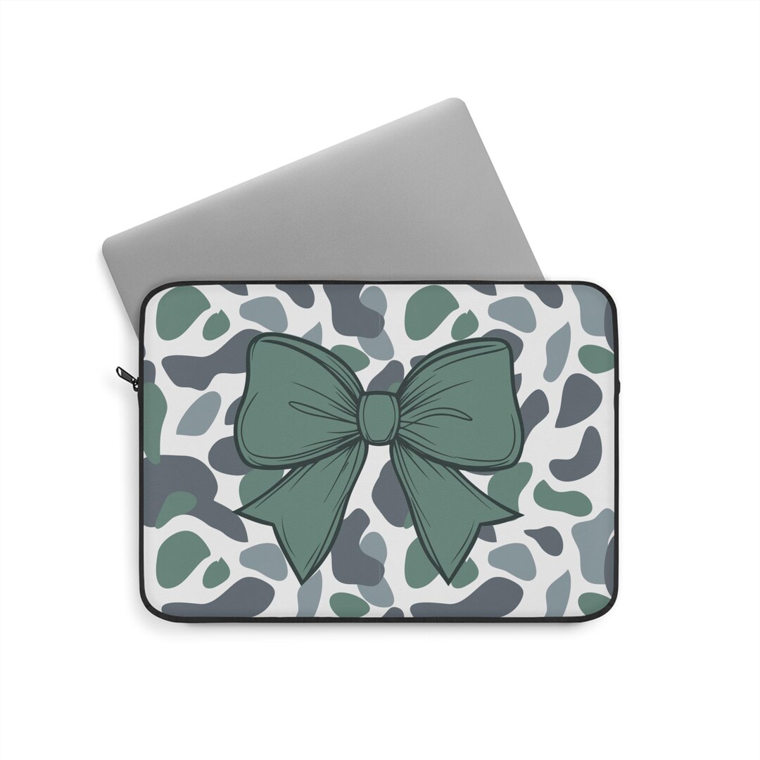 Camo "coquette" Laptop Sleeve: Camo Computer Case - Etsy