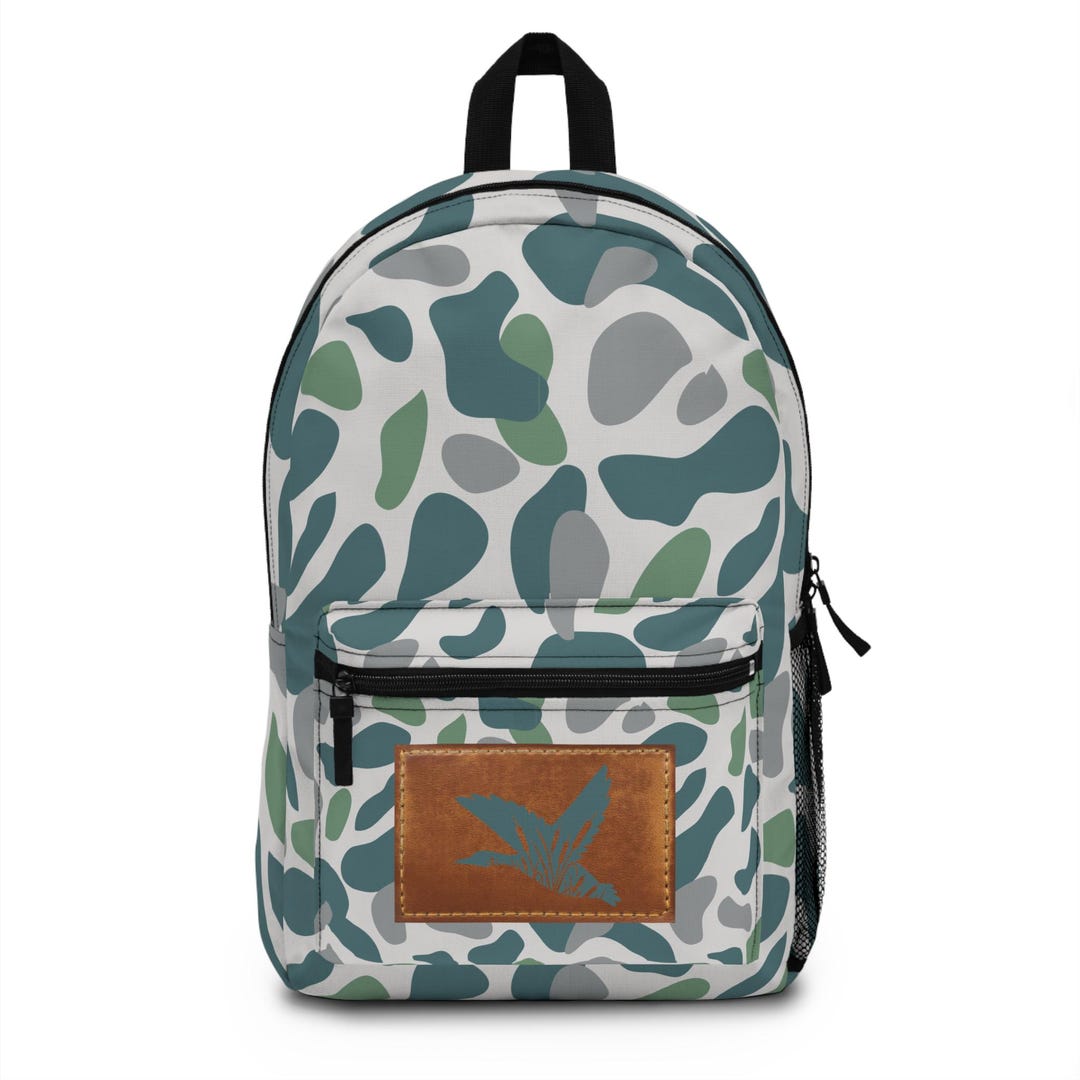 Camo Duck Backpack/old School Camo Bookbag/trendy Camo Travel Bag ...