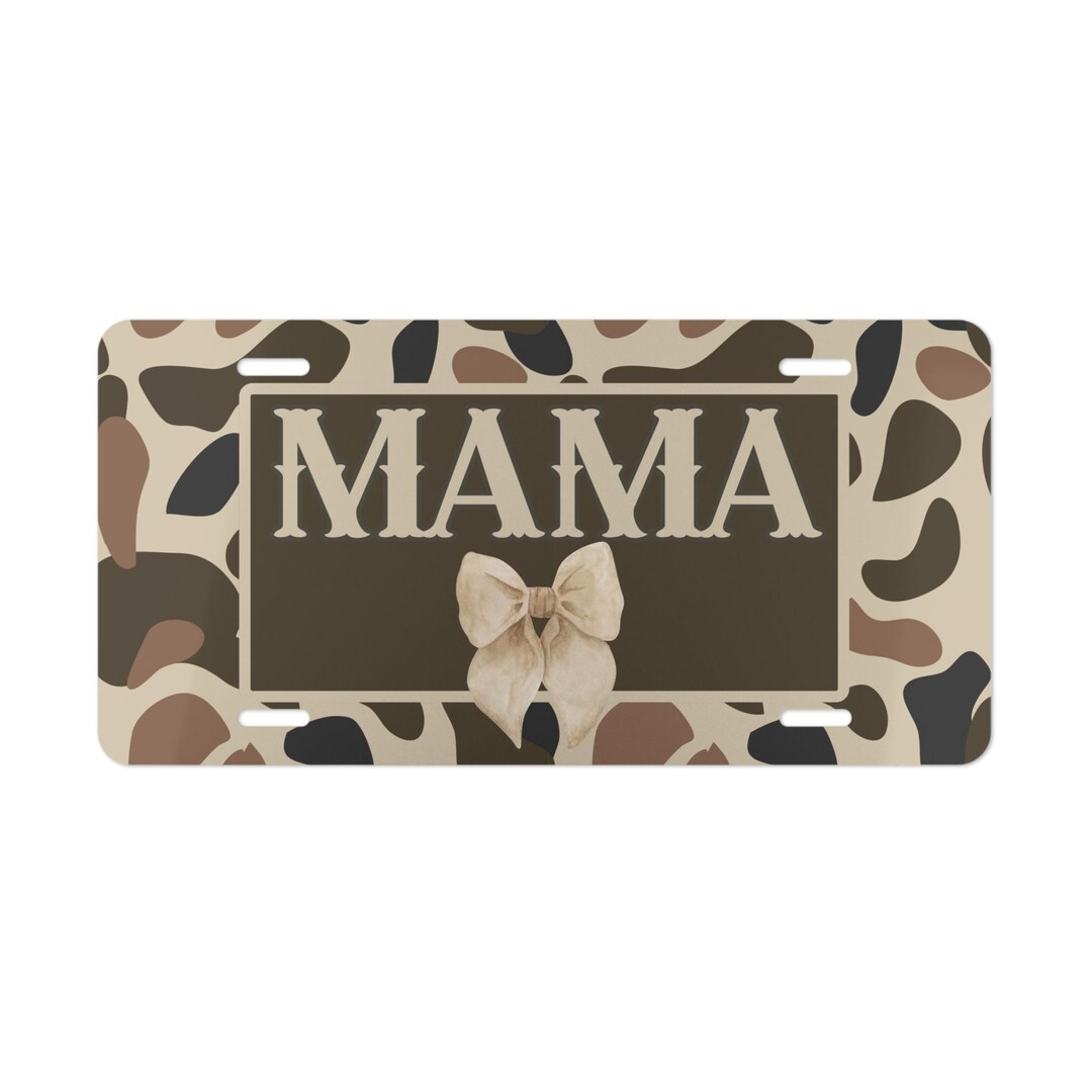 Dixie Camo "mama" License Plate: Country Girl Coquette Vehicle Tag - Etsy